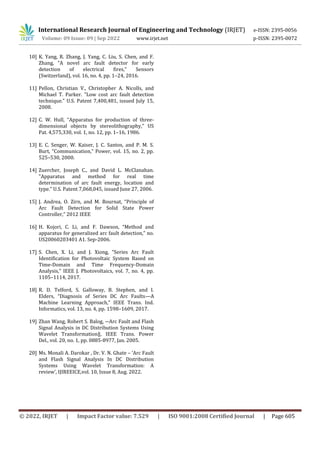 Arc Fault and Flash Signal Analysis and Detection in DC Distribution ...
