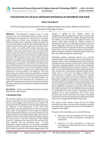 Locally obtained materials for pavement sub-base | PDF