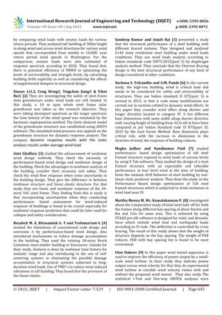 REVIEW ON PERFORMANCE BASED WIND ANALYSIS AND DESIGN | PDF | Civil Engineering Industry | Industries