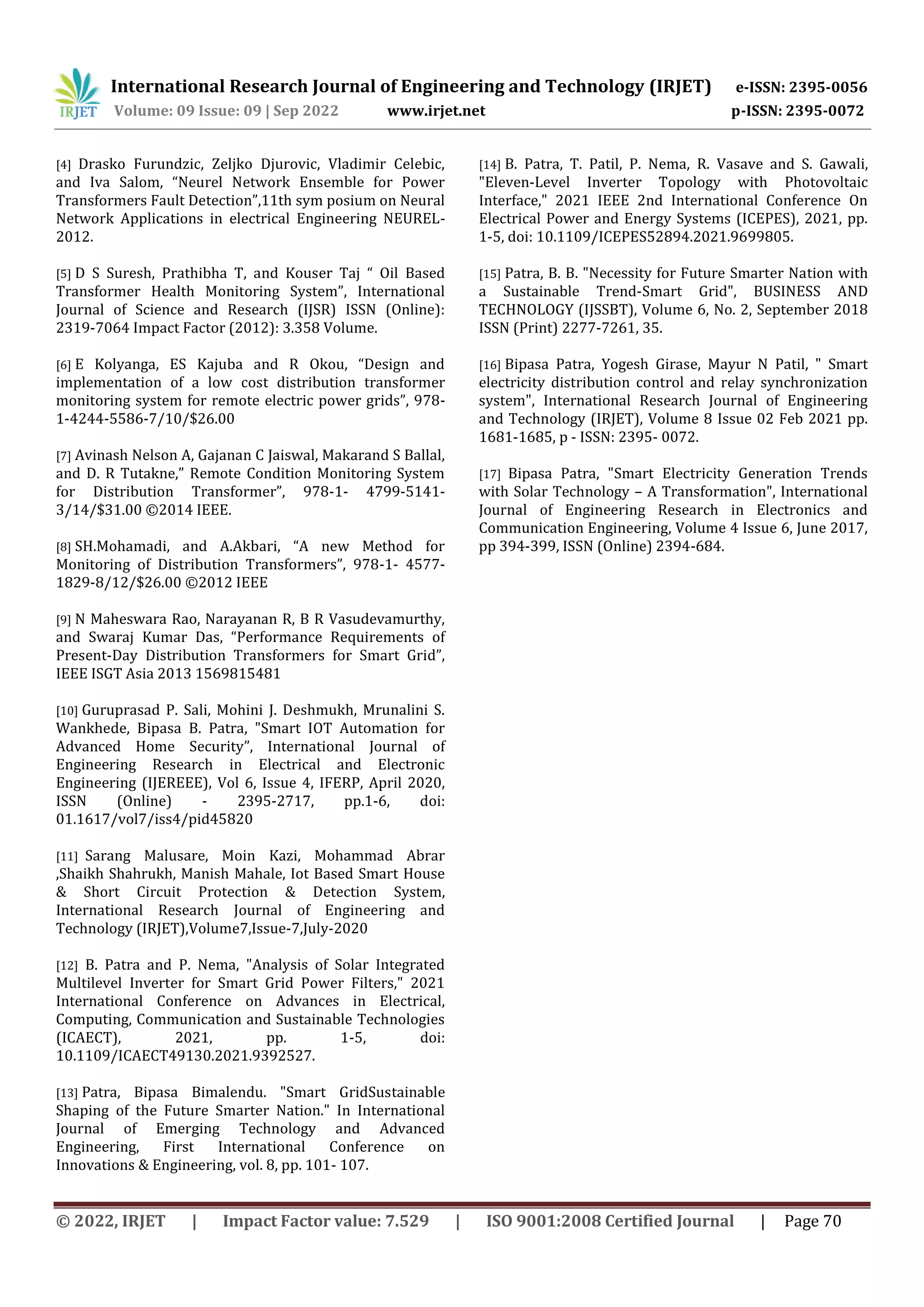 IoT Based Distribution Transformer Condition Monitoring System | PDF