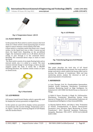 IoT Based Distribution Transformer Condition Monitoring System | PDF