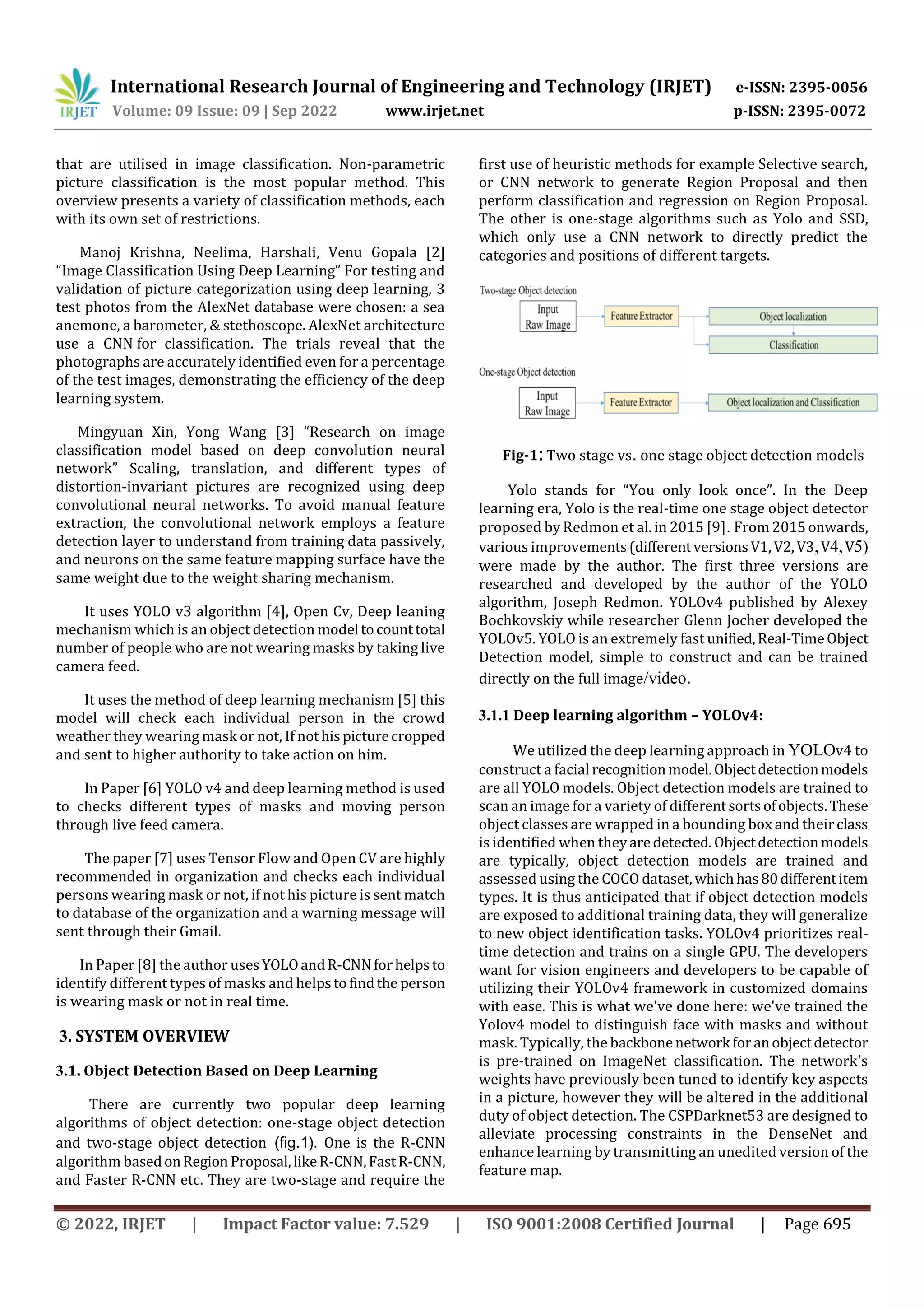 YOLOv4: A Face Mask Detection System | PDF
