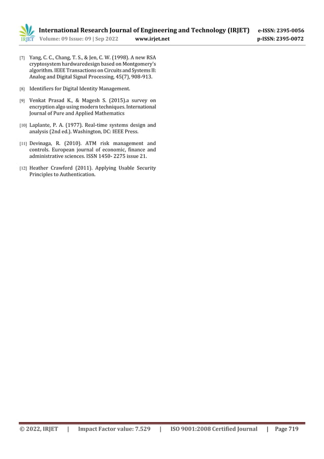 SECURE DATA ENCRYPTION FOR ATM TRANSACTIONS | PDF | Computing | Technology & Computing