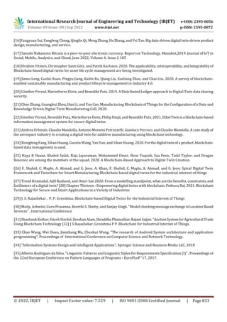 Blockchain Technology using System Requirement Specification and IoT ...