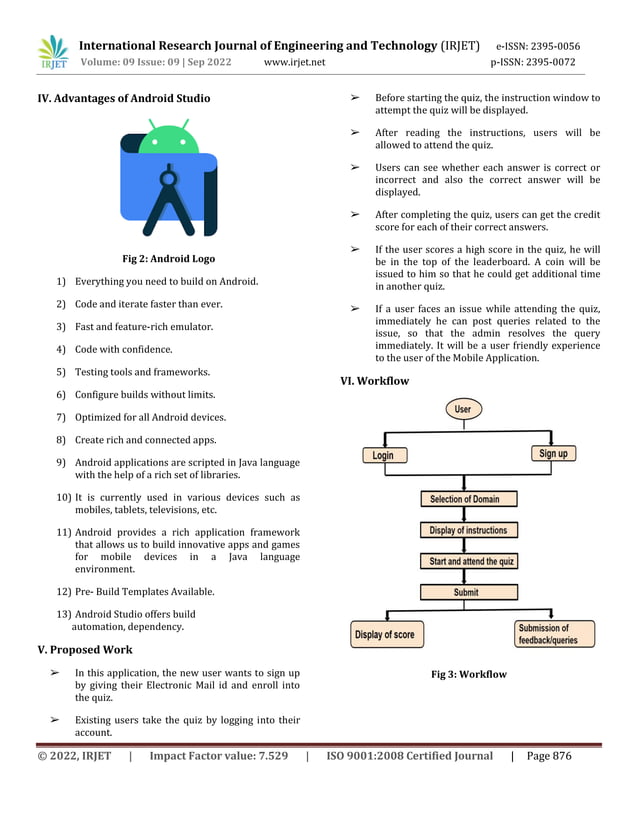 Android Based Quiz Application | PDF
