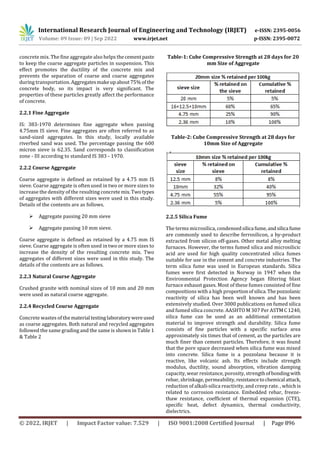 Study of Recycled Aggregate Concrete Containing Silica Fume as Partial ...