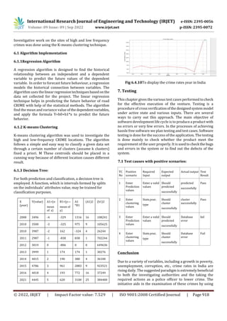 CRIME ANALYSIS AND PREDICTION USING MACHINE LEARNING | PDF