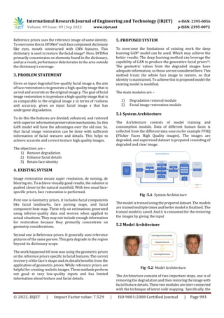 Facial Image Restoration Using GAN Deep Learning Model | PDF