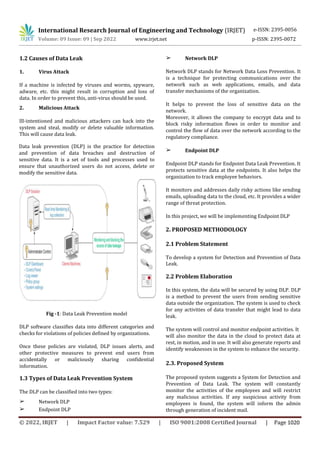 A System for Detection and Prevention of Data Leak | PDF