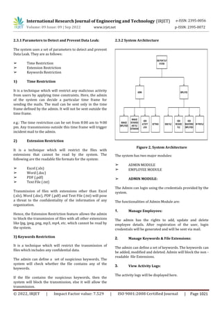 A System for Detection and Prevention of Data Leak | PDF
