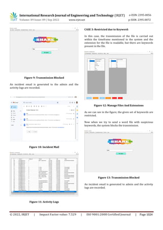 A System for Detection and Prevention of Data Leak | PDF