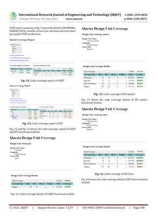 Design and Verification of the UART and SPI protocol using UVM | PDF
