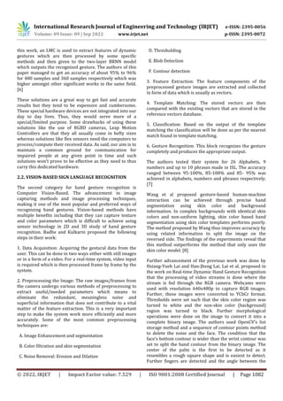 Hand Gesture Recognition and Translation Application | PDF