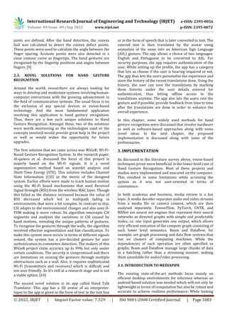 Hand Gesture Recognition and Translation Application | PDF | Computing | Technology & Computing