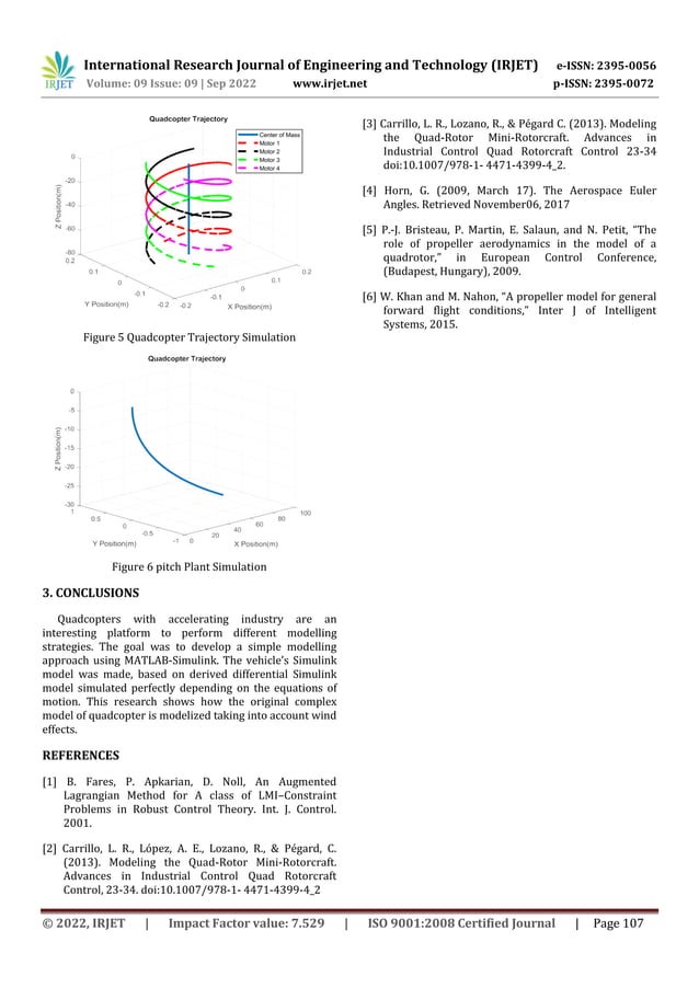 Modelling And Design Of A Quadcopter With Matlab Implementation Pdf