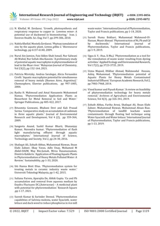 Absorption competency of Duck weed and Water lettuce towards Cd and Ni in Electroplating waste ...