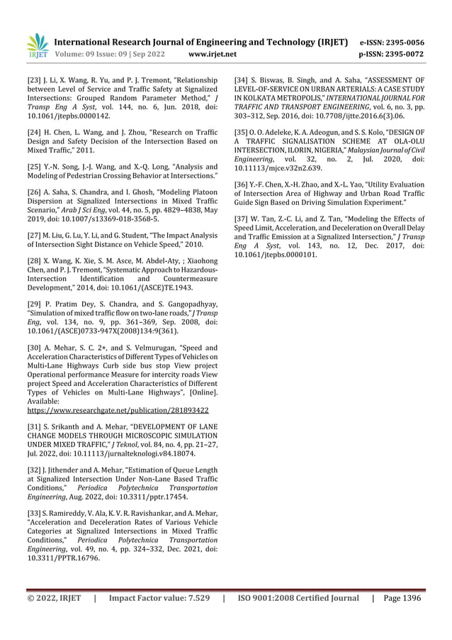 A Review on Optimization of Design and Safety of Intersection | PDF