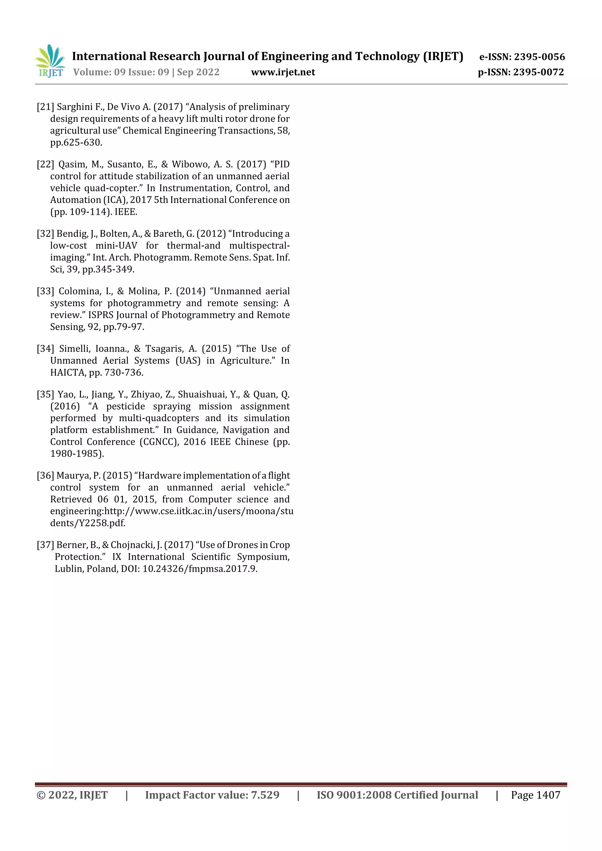 Pesticides spraying using Agricultural Drone | PDF