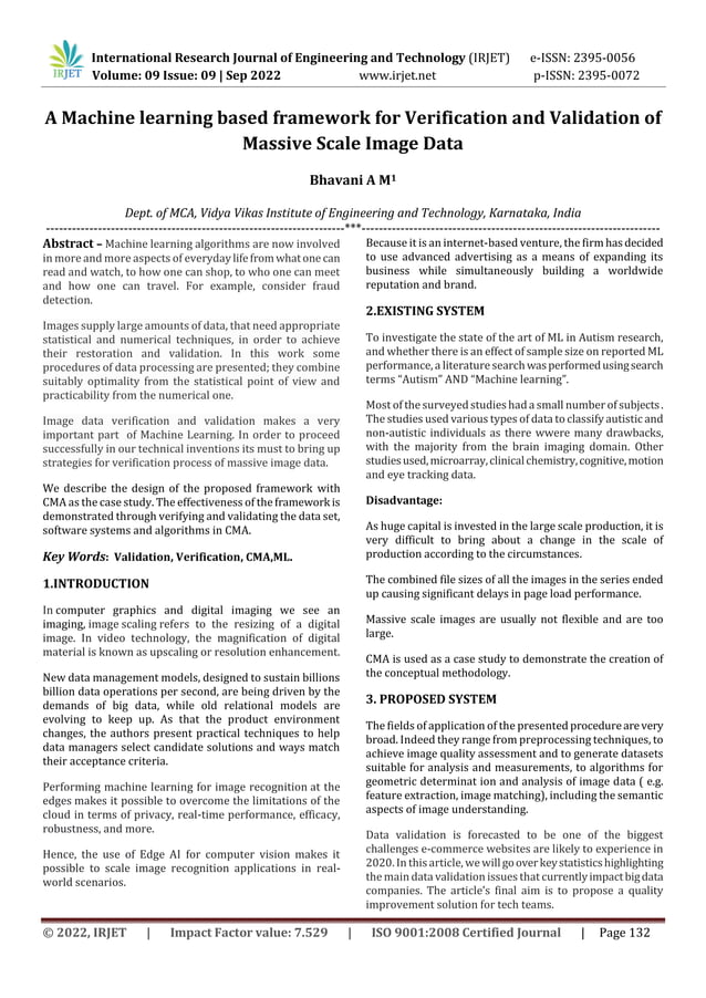 A Machine Learning Based Framework For Verification And Validation Of