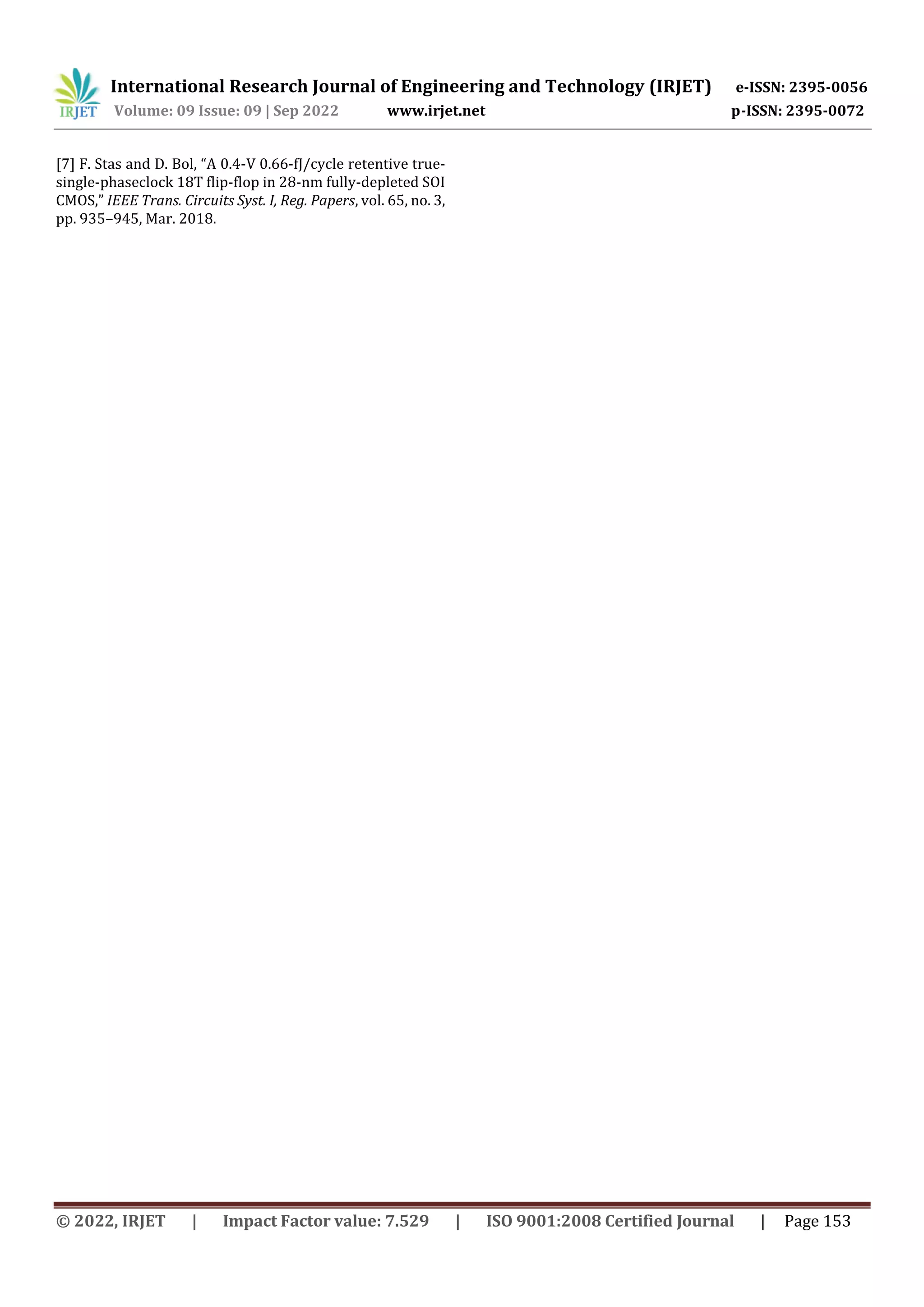 Design and Implementation of Low Power D flip flop for Embedded Application | PDF | Internet ...