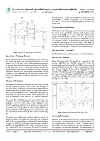 Design and Implementation of Low Power D flip flop for Embedded Application | PDF | Internet ...