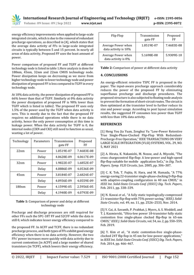 Design and Implementation of Low Power D flip flop for Embedded Application | PDF | Internet ...