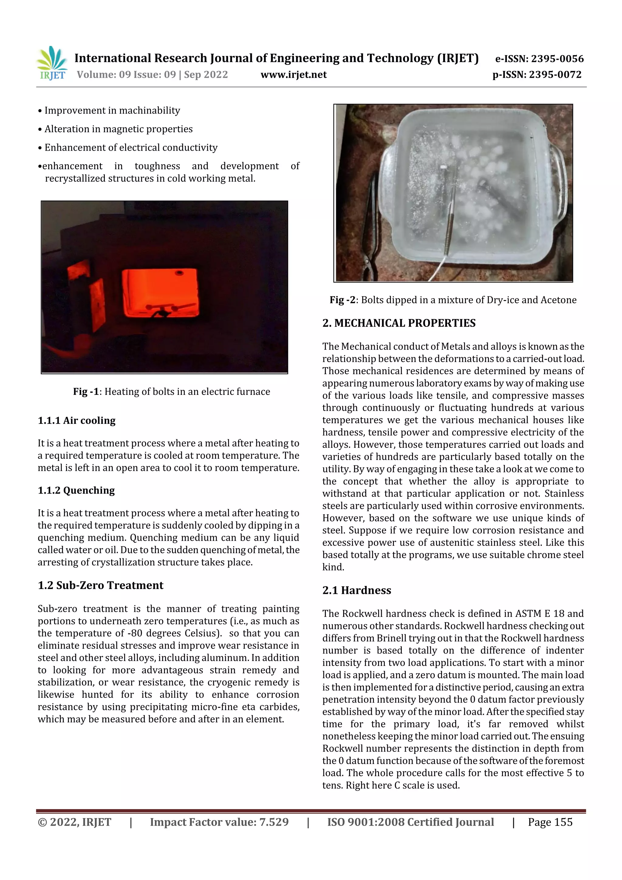 Study of Mechanical Properties of Stainless Steel (304) Bolts at ...
