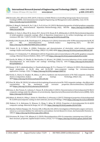 The Characteristics of Electrodeposited Nickel composite coatings- A ...