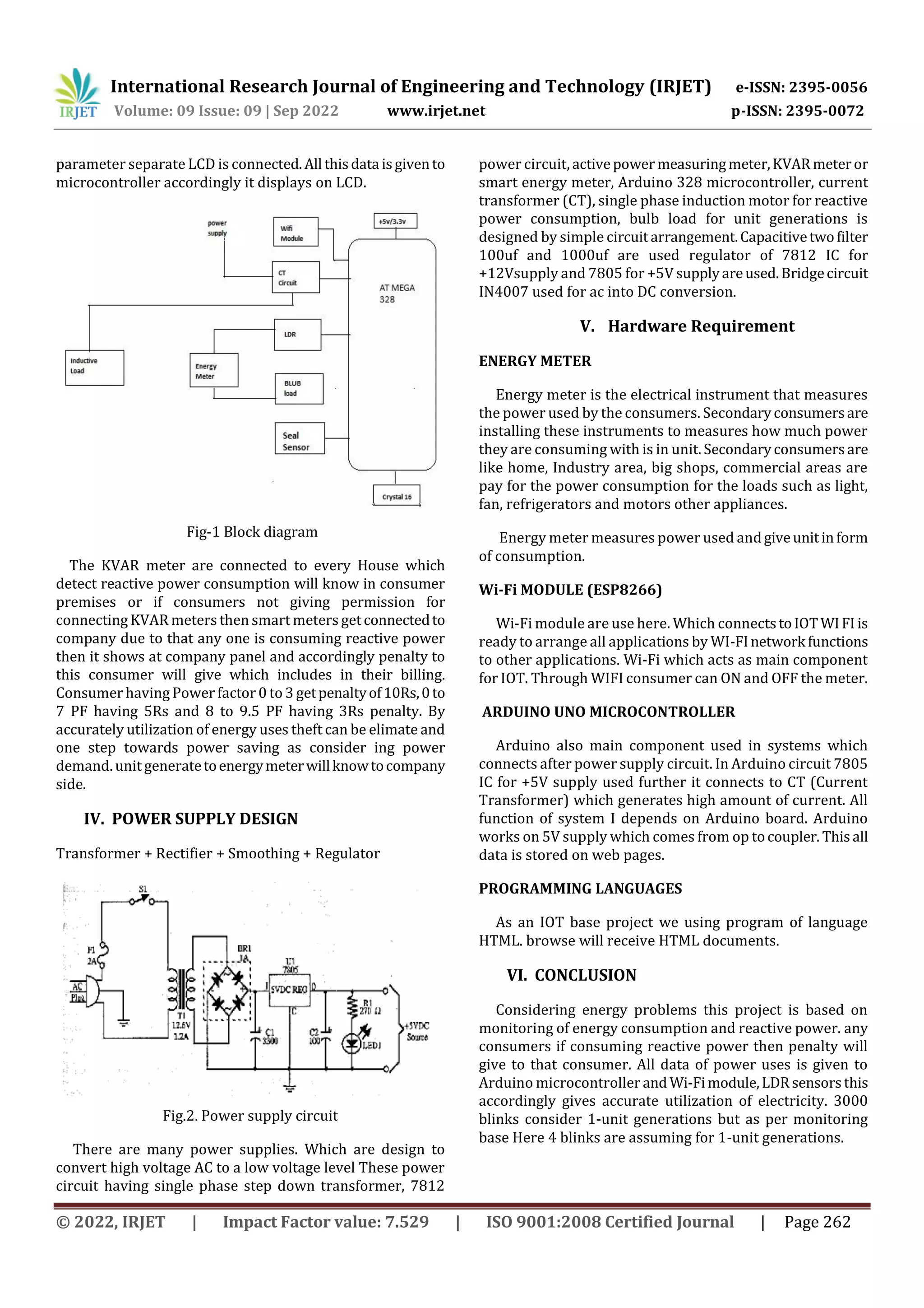 IOT BASED SMART ENERGY METER USING THEFT DETECTION | PDF