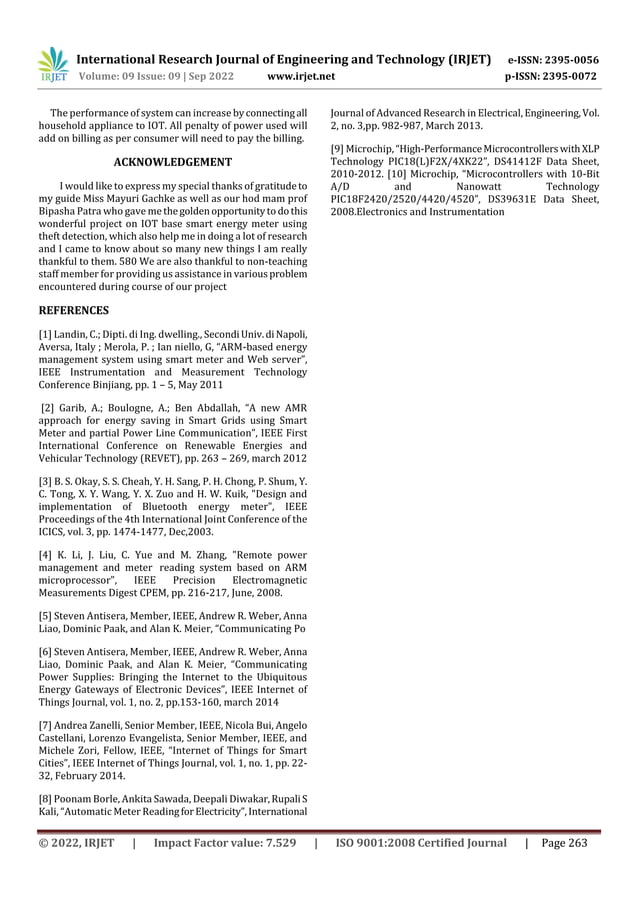 Iot Based Smart Energy Meter Using Theft Detection Pdf Gas And Electric Home Utilities