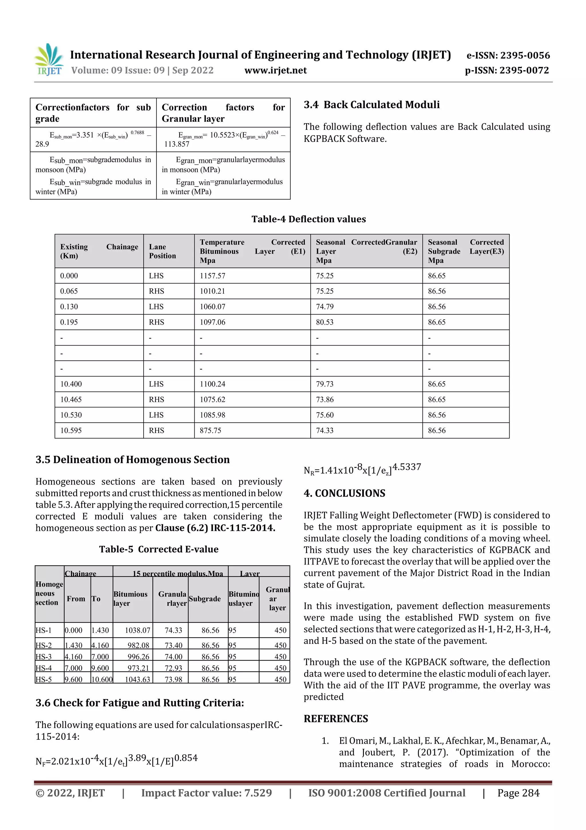 PAVEMENT WIDENING AND OVERLAY DESIGN BY USING FALLING WEIGHT ...