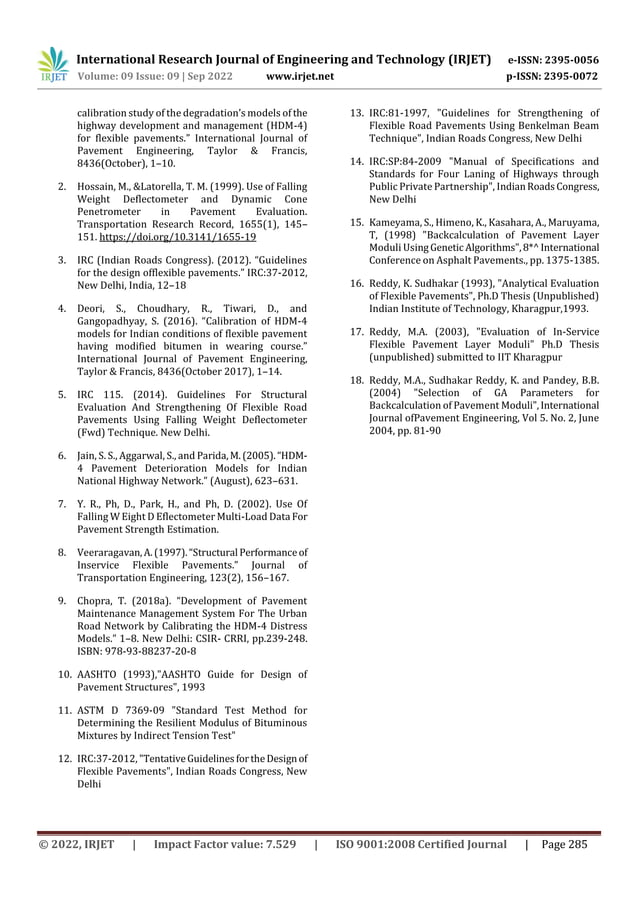 PAVEMENT WIDENING AND OVERLAY DESIGN BY USING FALLING WEIGHT ...