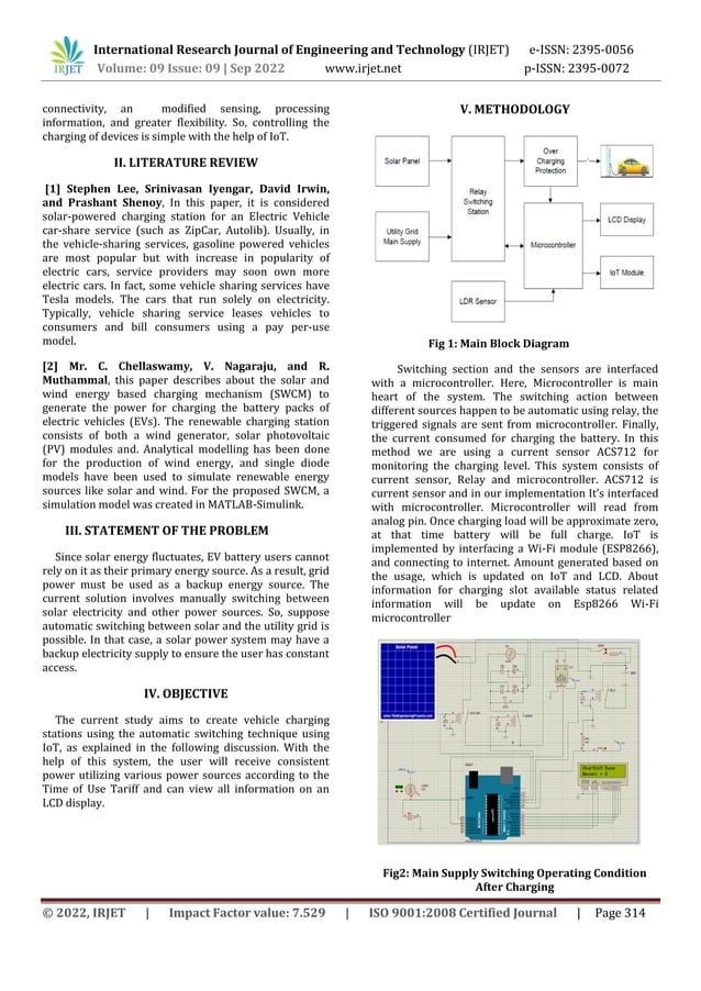 AUTOMATIC SWITCHING TECHNIQUE IN VEHICLE CHARGING STATION USING IoT | PDF | Green Vehicles ...