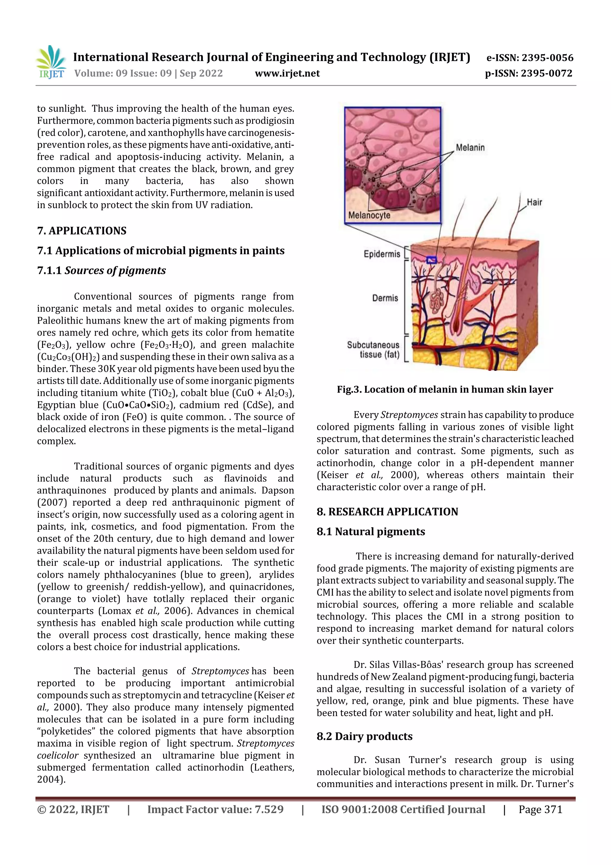 Microbial Production and Applications of Pigments | PDF