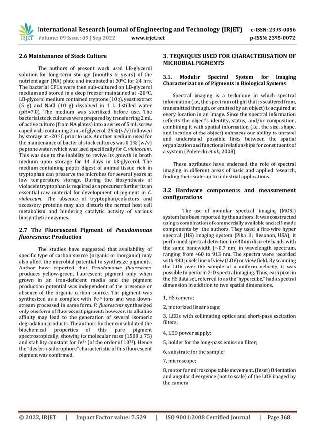 Microbial Production and Applications of Pigments | PDF