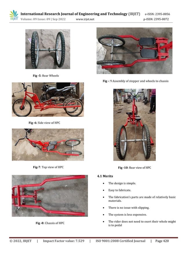 Design and Fabrication of Human Powered Cycle | PDF