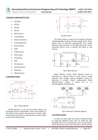 RF Controlled Robot Using Advanced Sensors | PDF