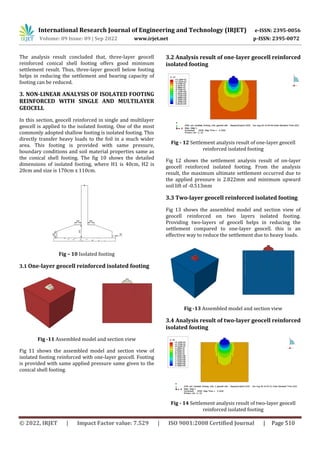 Analysis on foundations reinforced with geocell | PDF