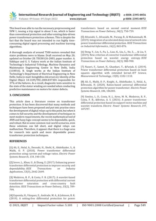 Review on Different Techniques for Differential Protection of Power Transformer | PDF