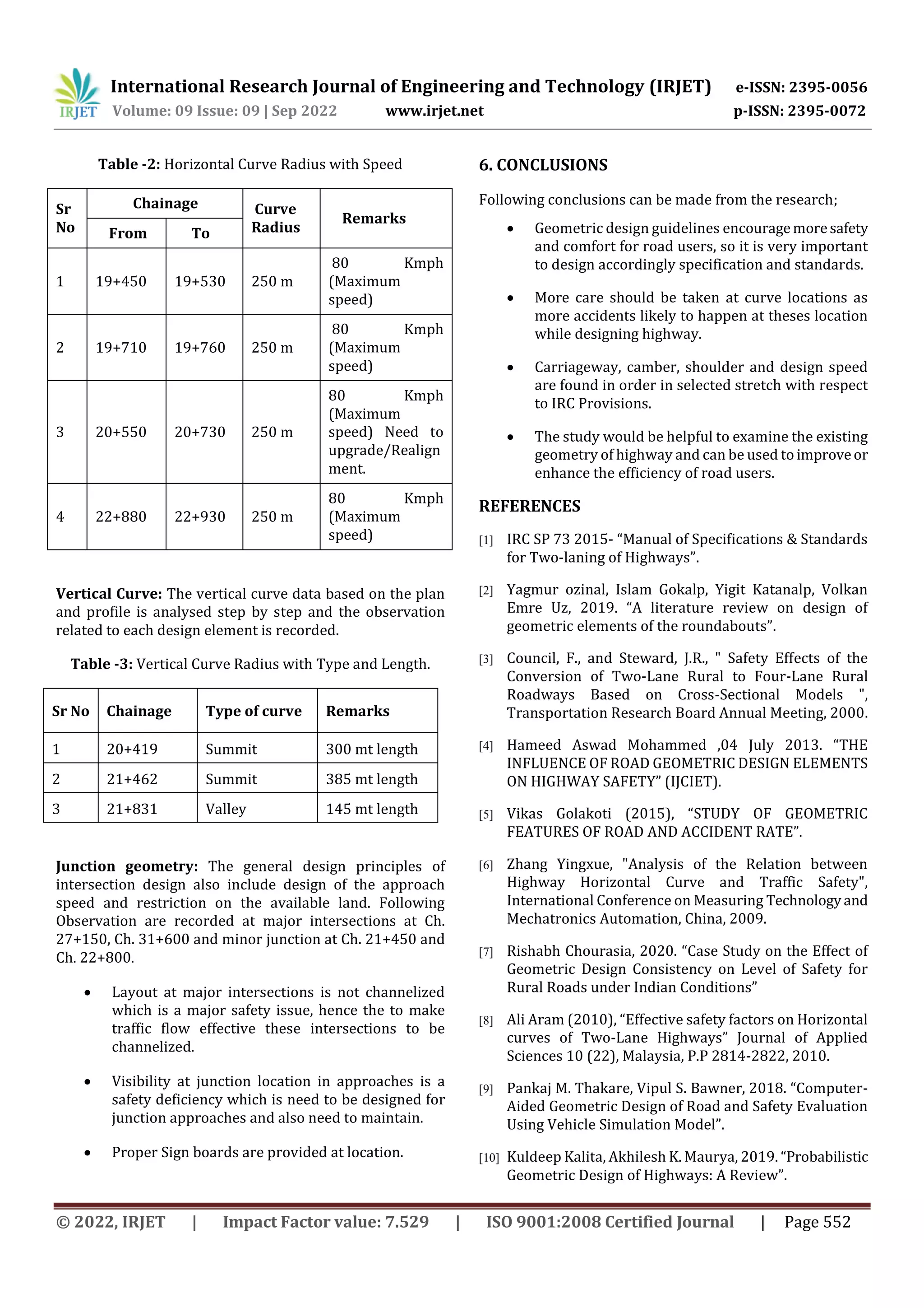 Case Study on Highway Geometry for Two Lane Highway | PDF