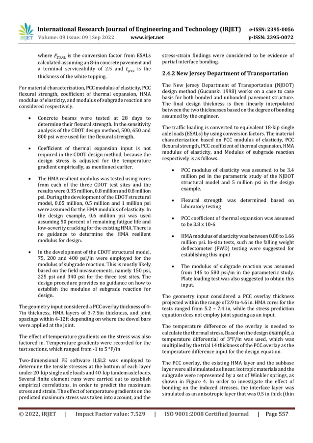 White Topping: A Review of Design and Construction Procedures | PDF