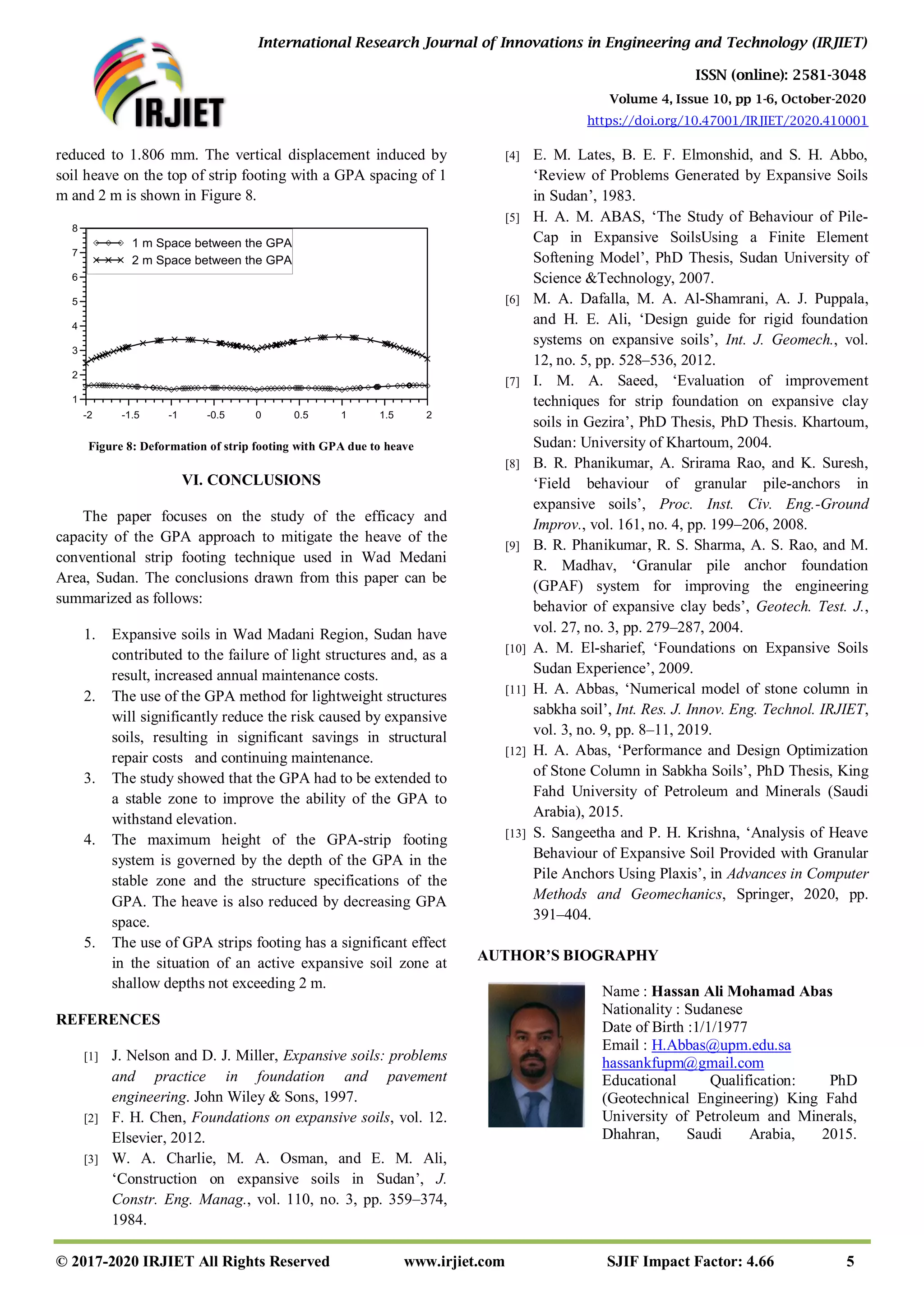 A Numerical Study of Strip Footing with Granular Pile Anchor Build on ...