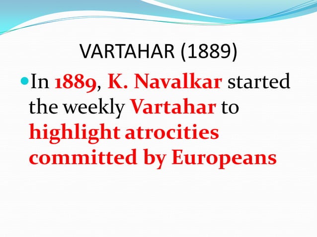 Marathi Journalism in the 19th century | PPT
