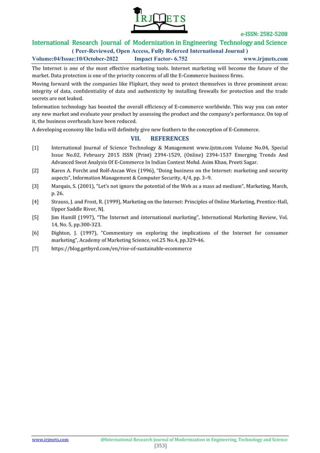 Swot Analysis Of e-Commerce