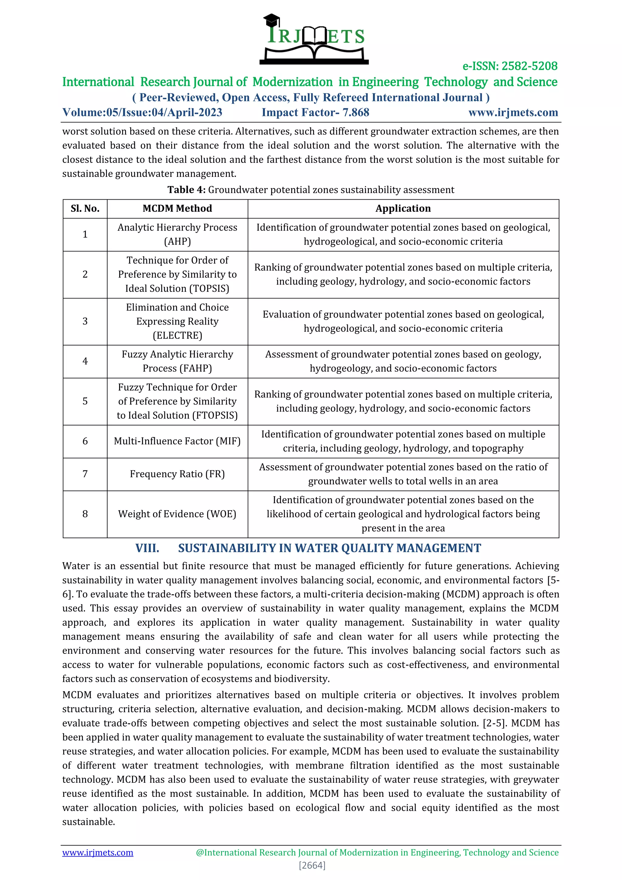 Multi-Criteria Decision-Making (MCDM) as a powerful tool for ...