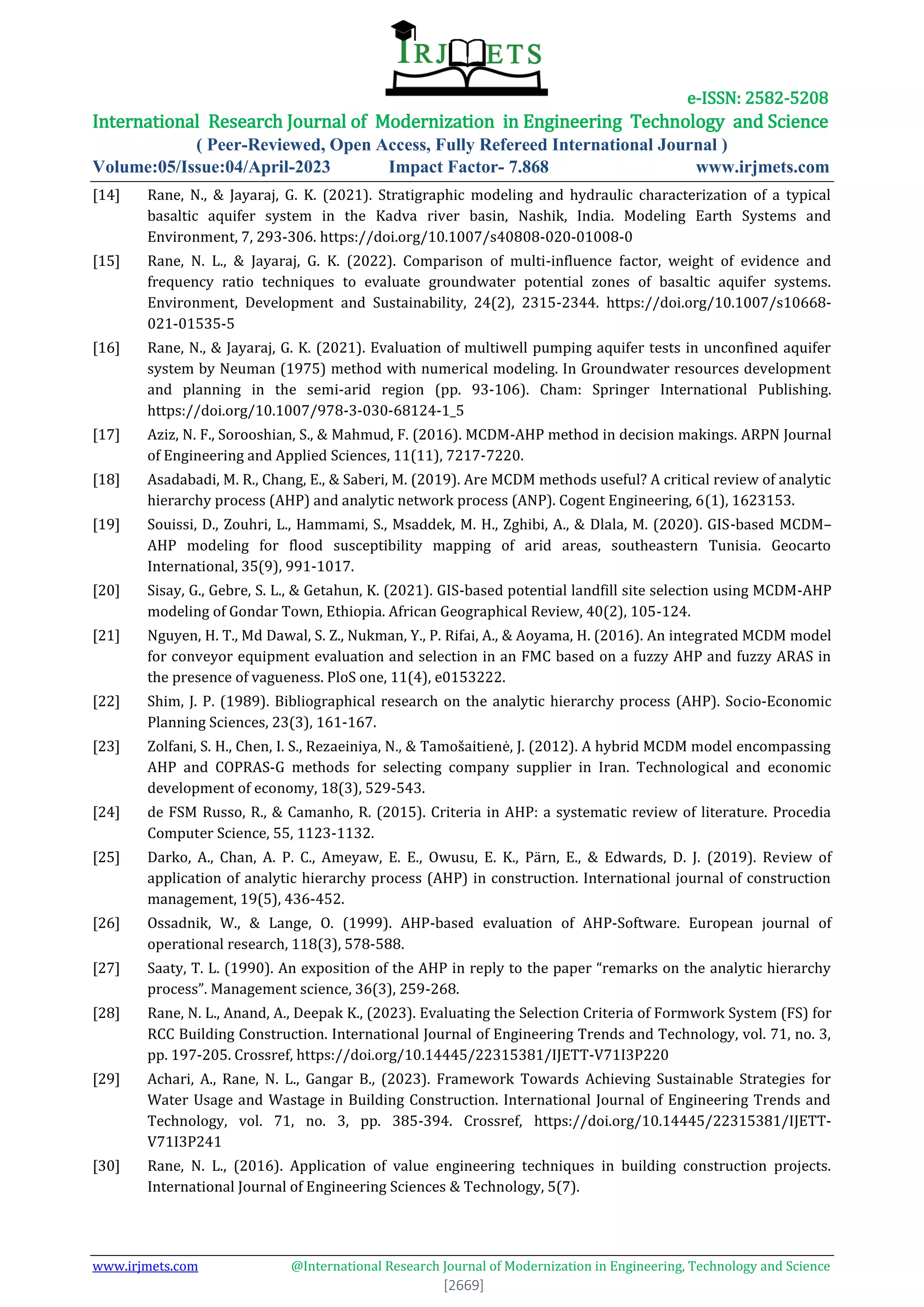 Multi-Criteria Decision-Making (MCDM) as a powerful tool for ...