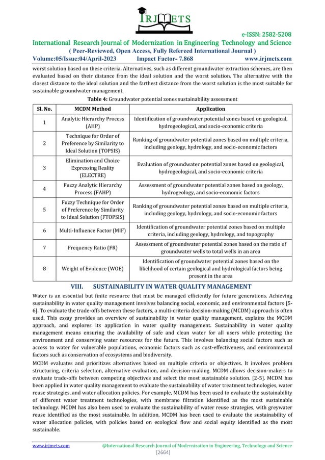 Multi Criteria Decision Making Mcdm As A Powerful Tool For Sustainable Development Effective