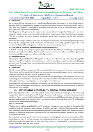 NEXT-GENERATION ETL IN FINTECH: LEVERAGING AI AND ML FOR INTELLIGENT DATA TRANSFORMATION | PDF