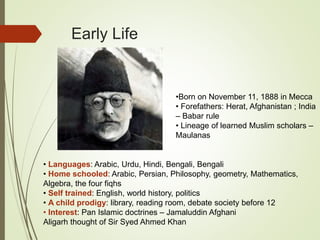 Maulana Abul kalam Azad - Indian Regional Journalism | PPT
