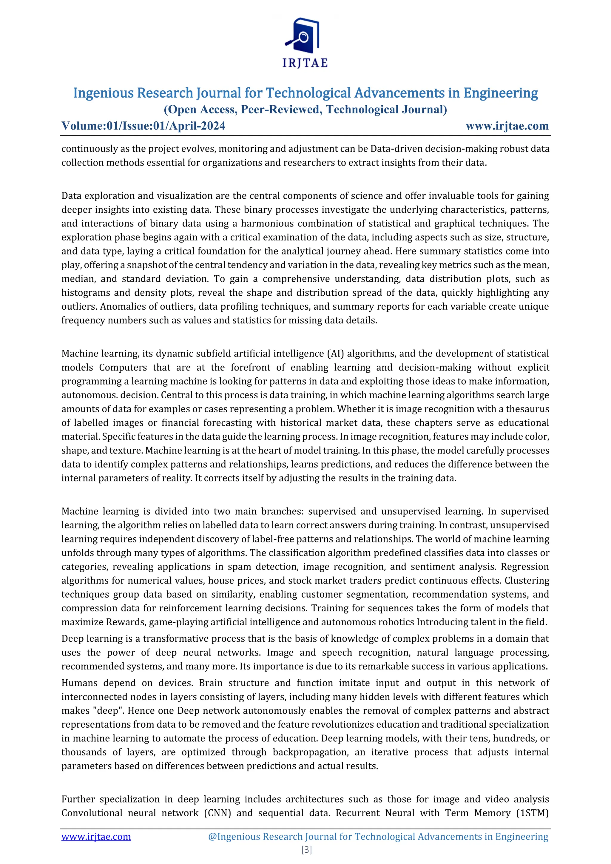 A Comprehensive Overview of Advance Techniques, Applications and Challenges in Data Science ...